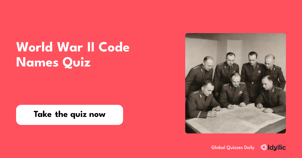 World War II Code Names Quiz