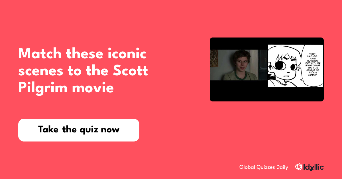 Match these iconic scenes to the Scott Pilgrim movie