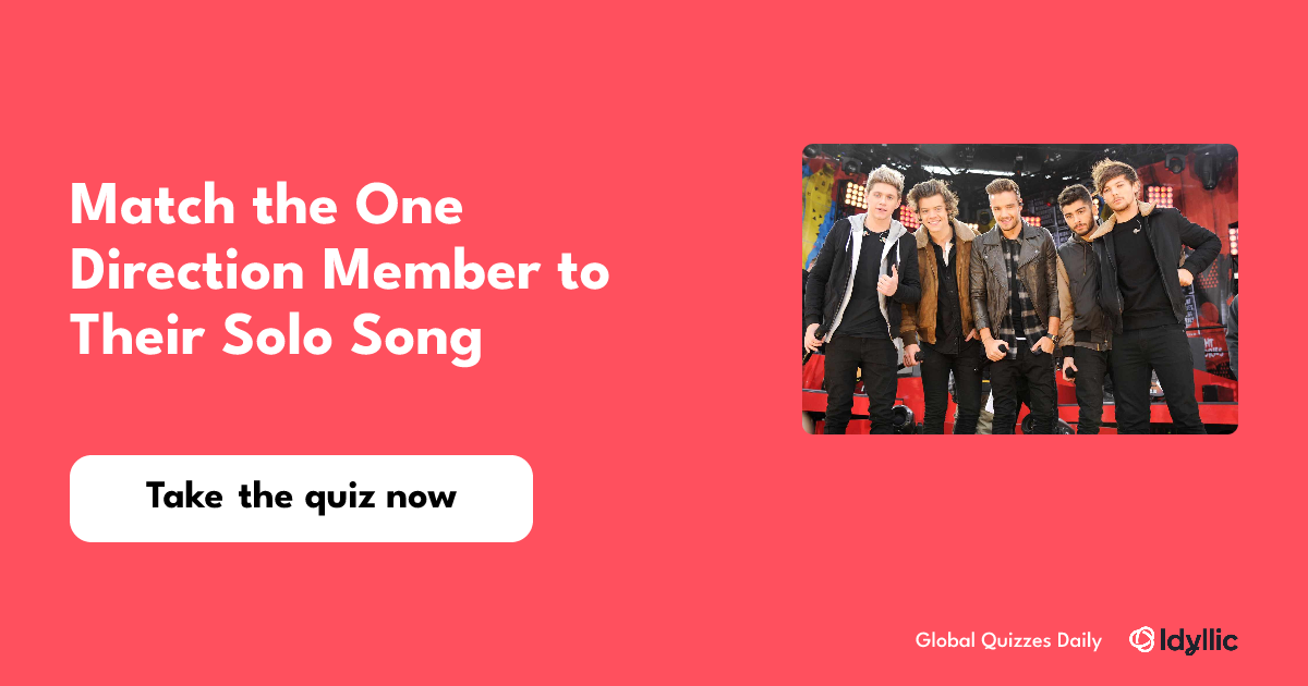 Match the One Direction Member to Their Solo Song