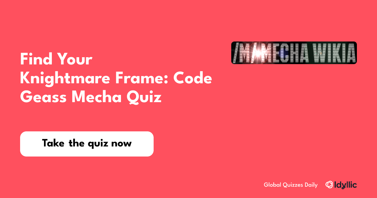 Find Your Knightmare Frame: Code Geass Mecha Quiz