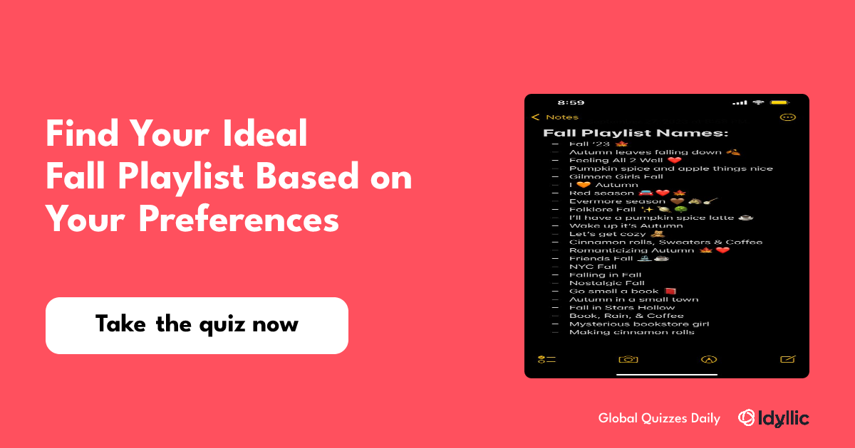 Find Your Ideal Fall Playlist Based on Your Preferences