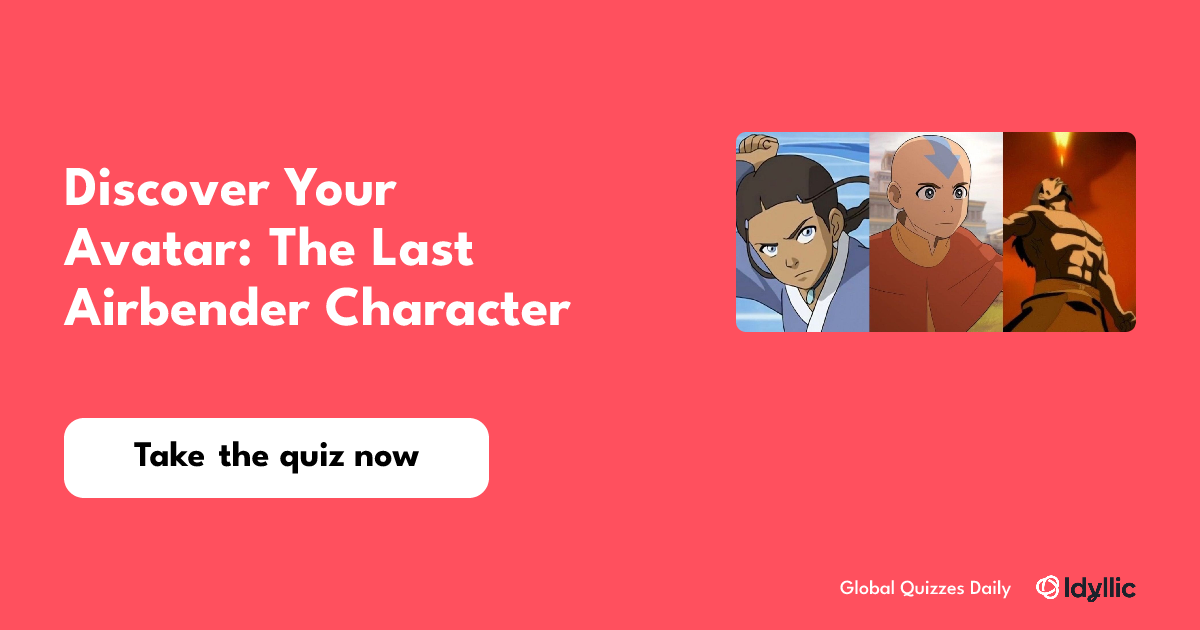 Discover Your Avatar: The Last Airbender Character