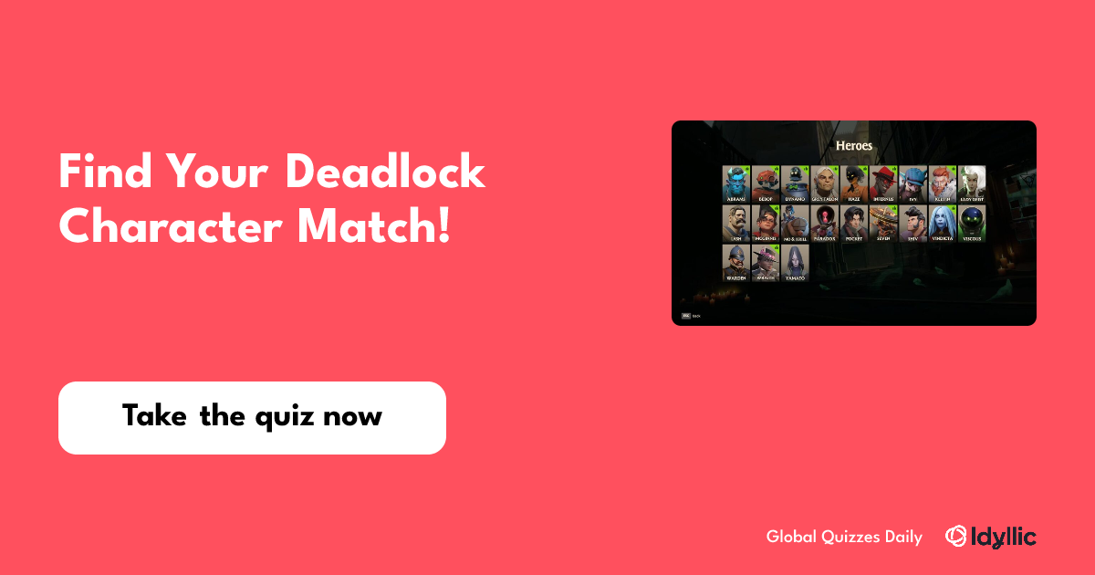 Find Your Deadlock Character Match!