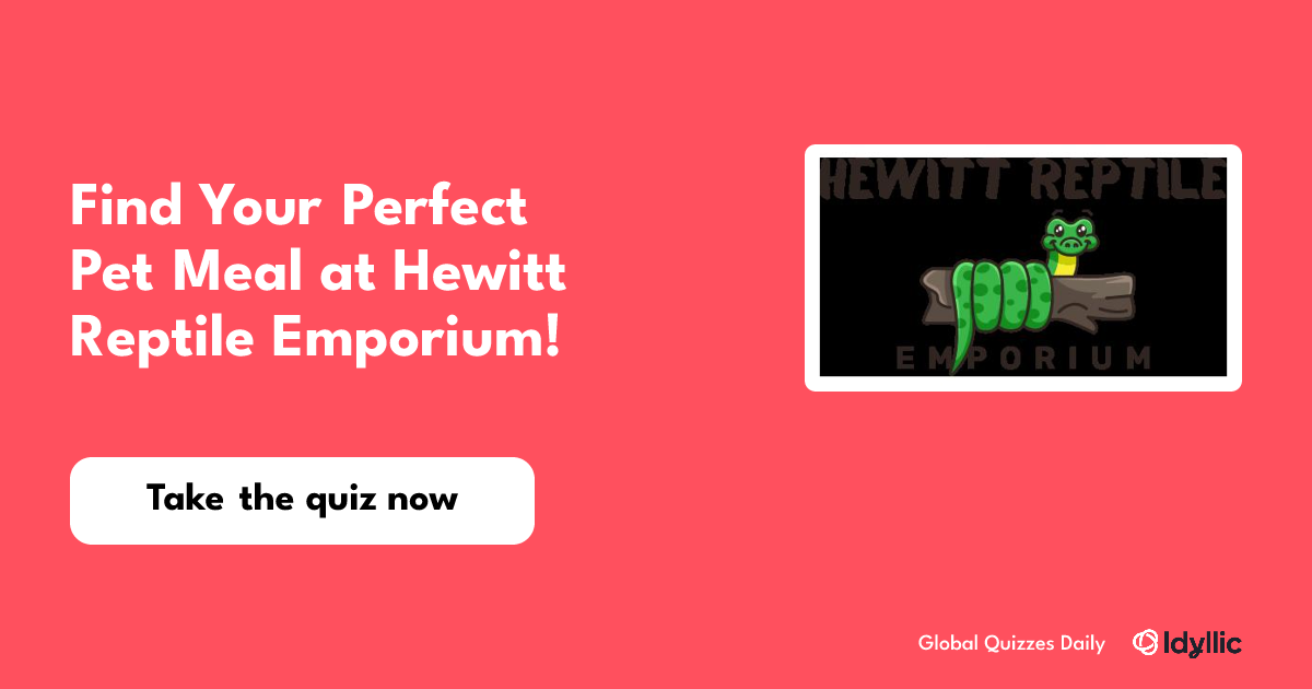 Find Your Perfect Pet Meal at Hewitt Reptile Emporium!