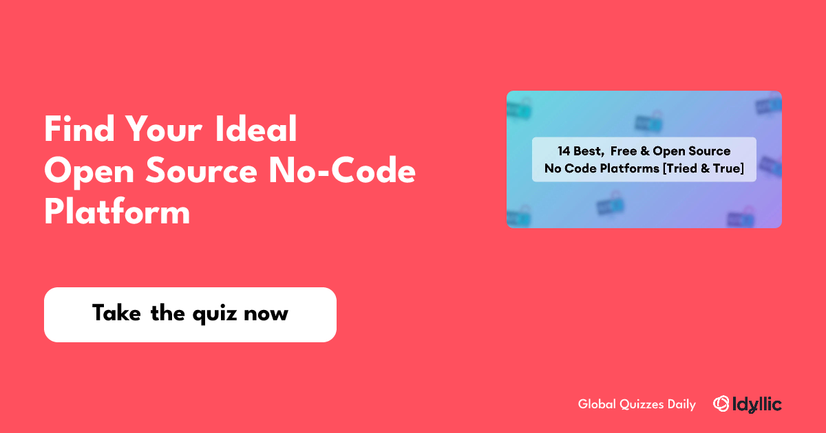 Find Your Ideal Open Source No-Code Platform