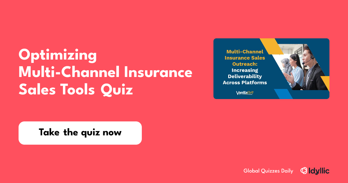 Optimizing Multi-Channel Insurance Sales Tools Quiz