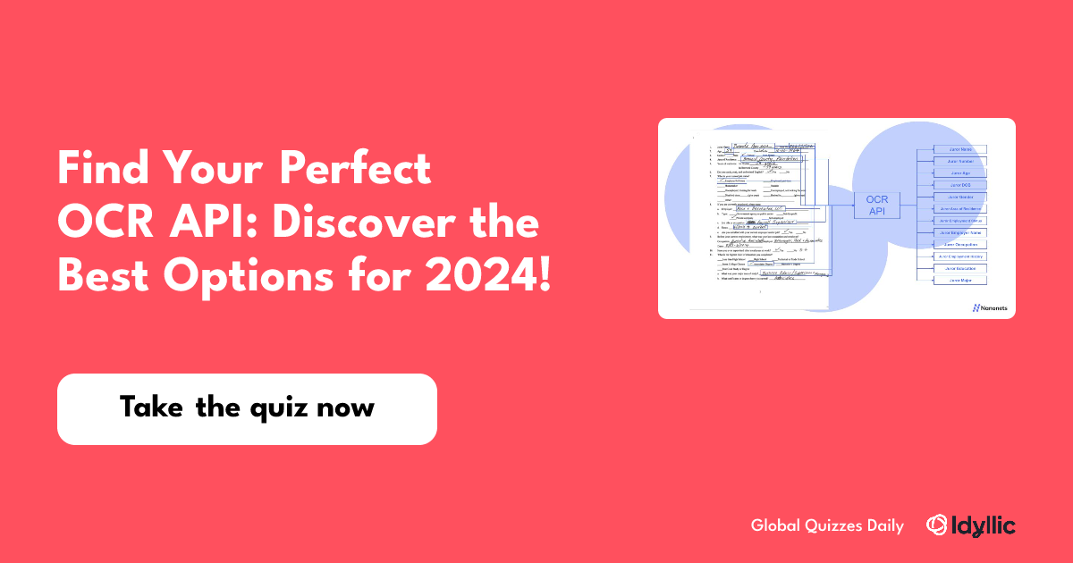 Find Your Perfect OCR API: Discover the Best Options for 2024!