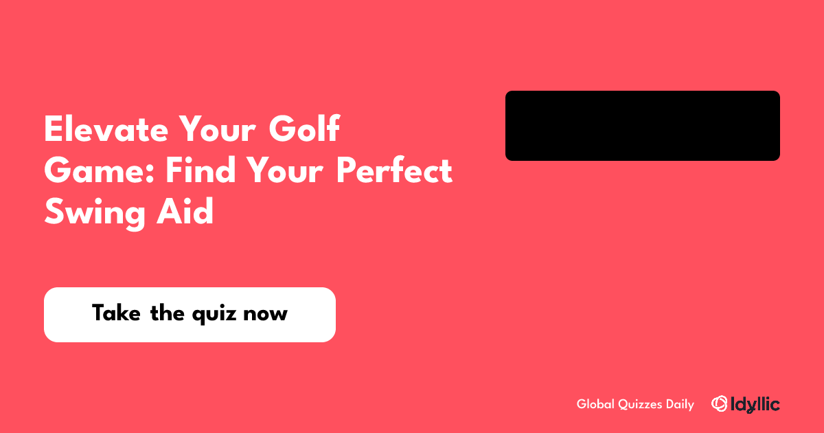 Elevate Your Golf Game: Find Your Perfect Swing Aid