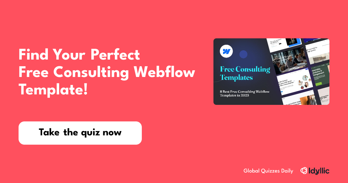 Find Your Perfect Free Consulting Webflow Template!