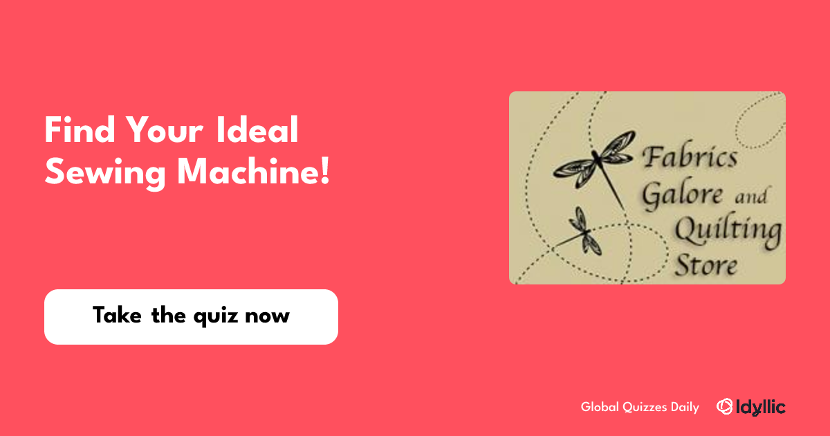 Find Your Ideal Sewing Machine!