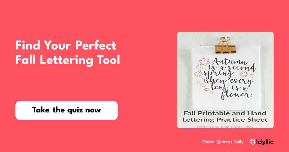 Find Your Perfect Fall Lettering Tool