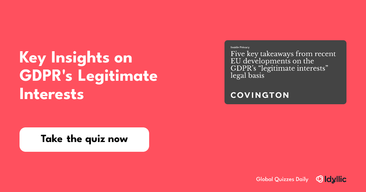 Key Insights on GDPR's Legitimate Interests