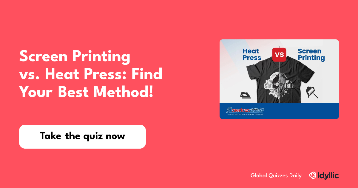 Screen Printing vs. Heat Press: Find Your Best Method!