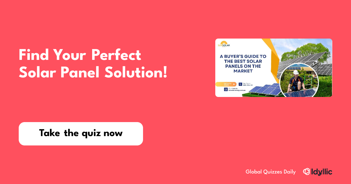 Find Your Perfect Solar Panel Solution!