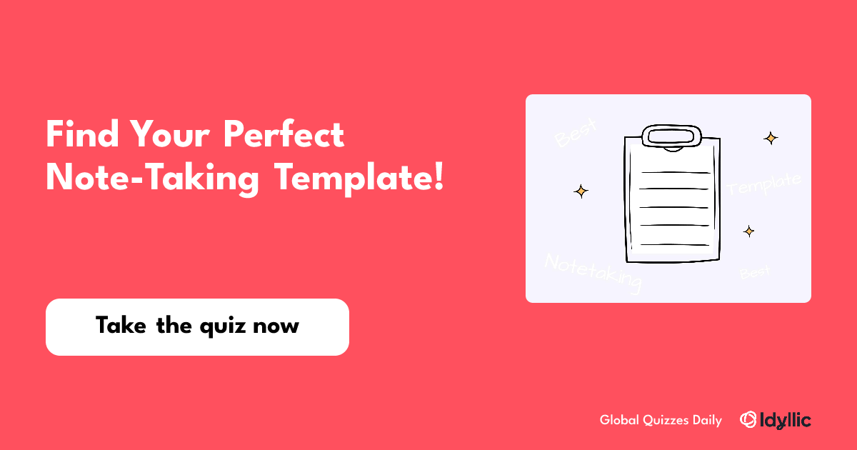 Find Your Perfect Note-Taking Template!