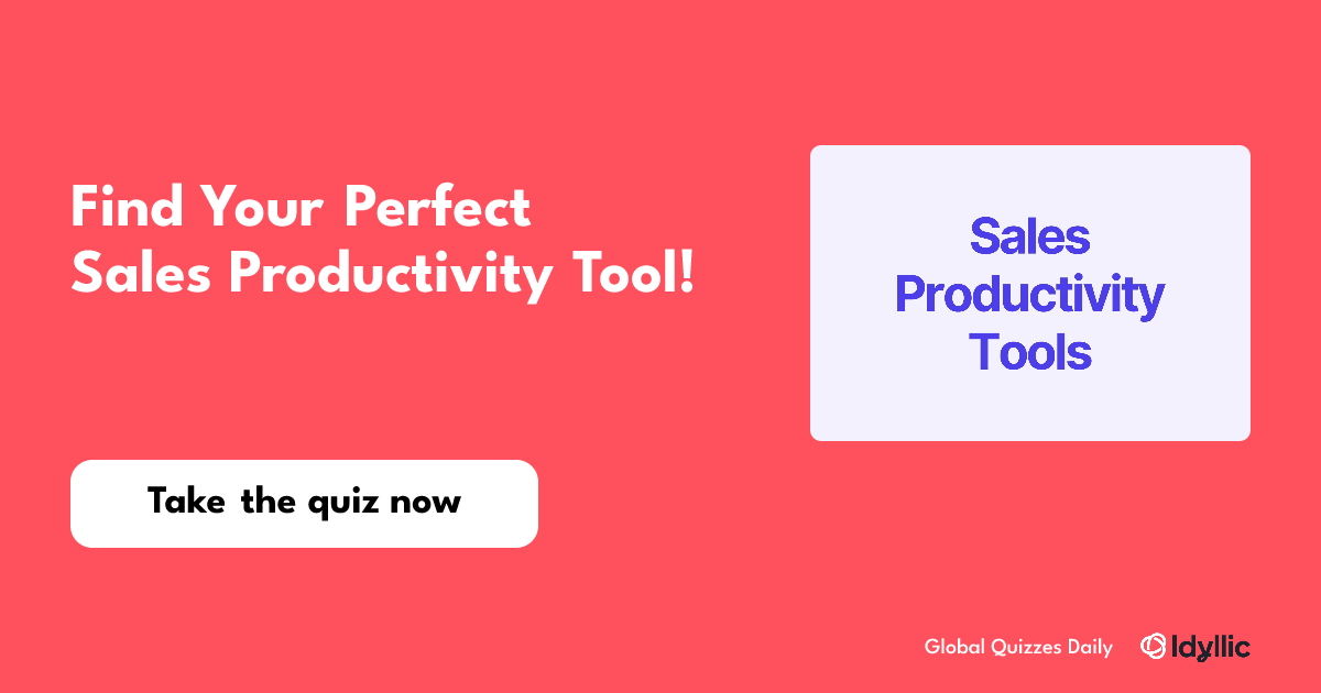 Find Your Perfect Sales Productivity Tool!