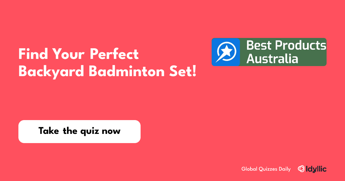 Find Your Perfect Backyard Badminton Set!