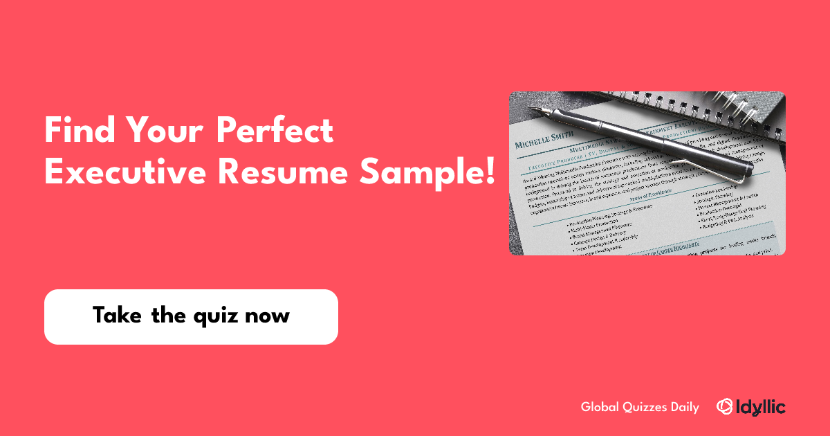 Find Your Perfect Executive Resume Sample!