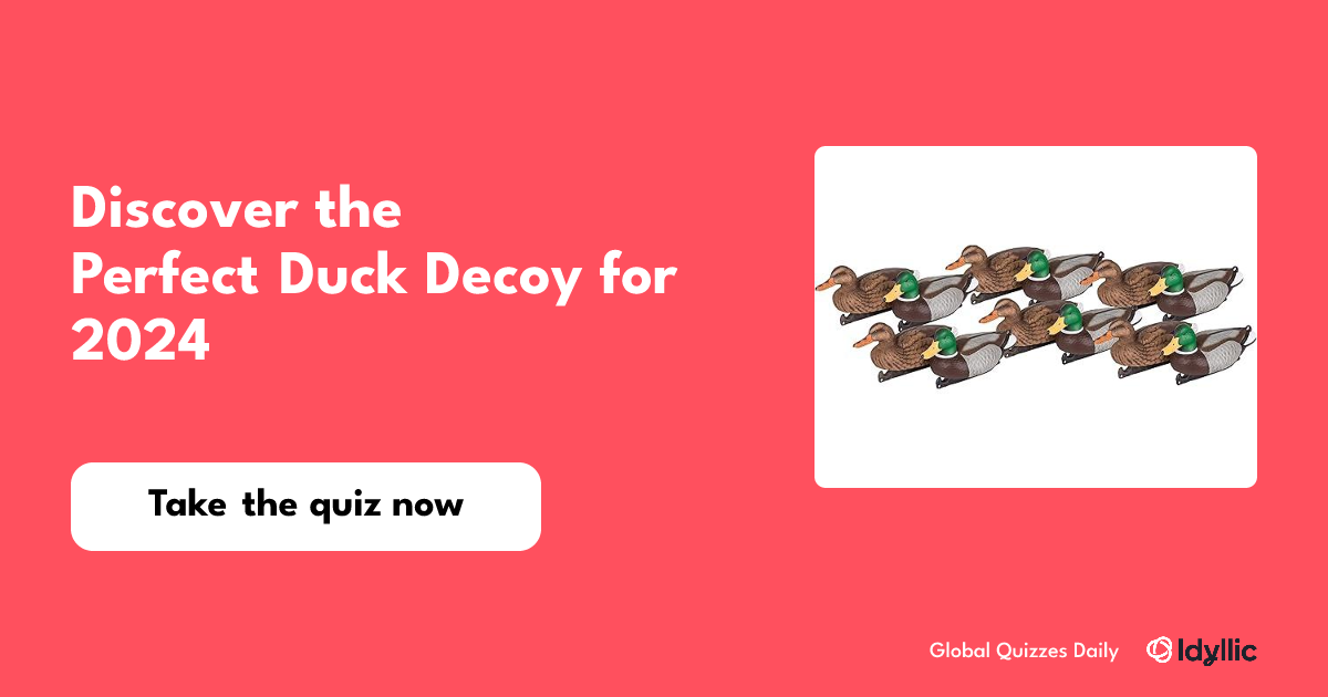 Discover the Perfect Duck Decoy for 2024