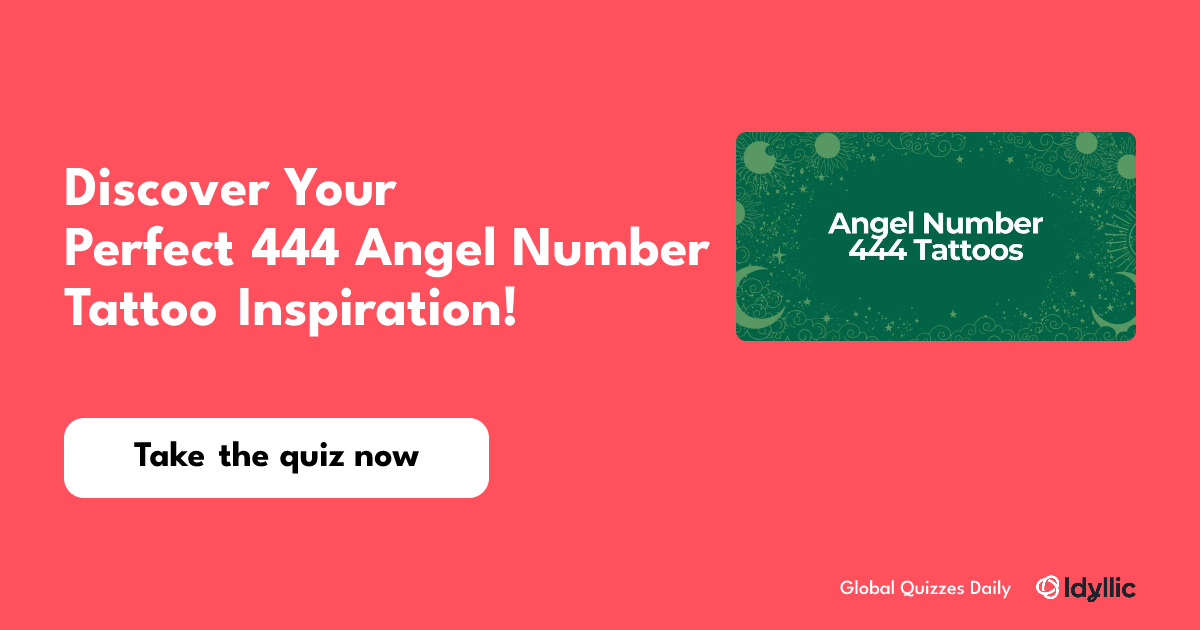 Discover Your Perfect 444 Angel Number Tattoo Inspiration!