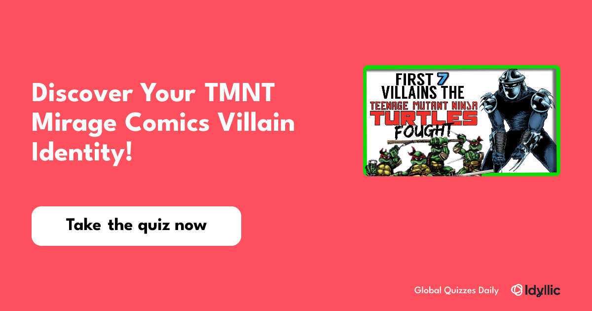 Discover Your TMNT Mirage Comics Villain Identity!