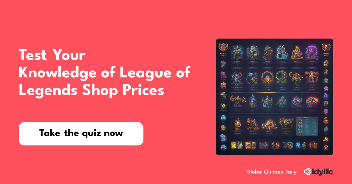 Test Your Knowledge of League of Legends Shop Prices