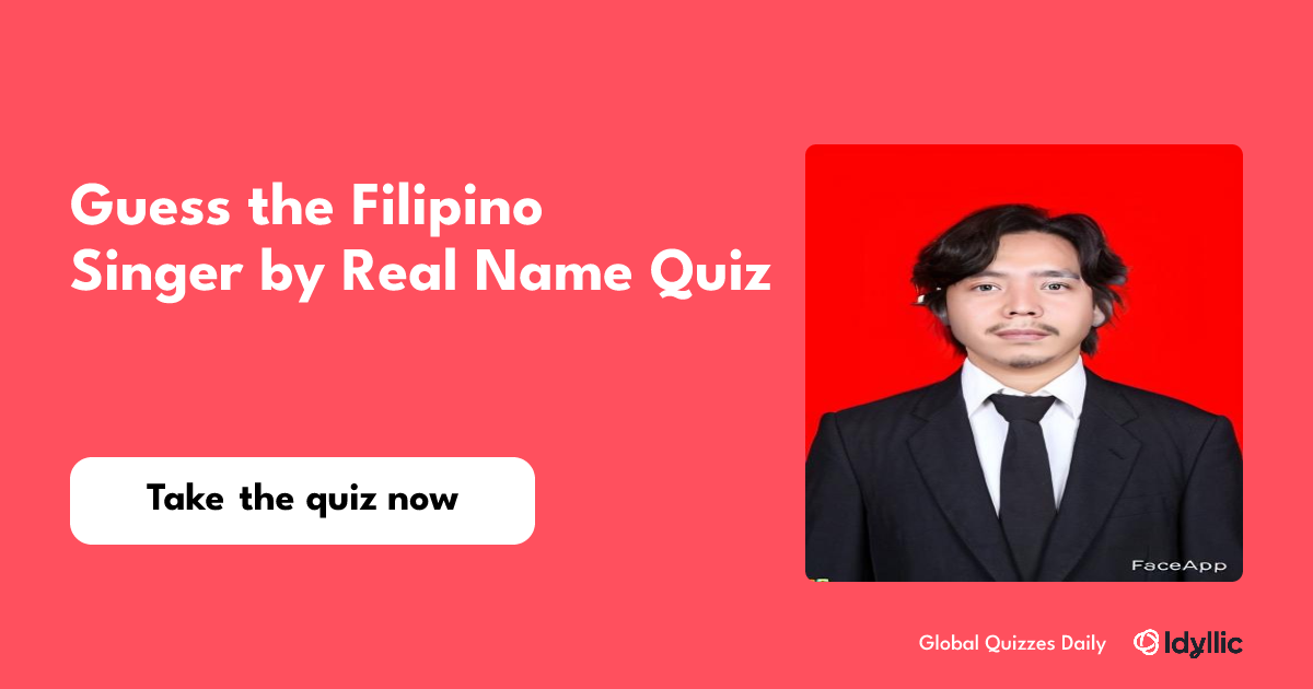 Guess the Filipino Singer by Real Name Quiz