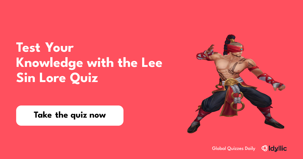 Test Your Knowledge with the Lee Sin Lore Quiz