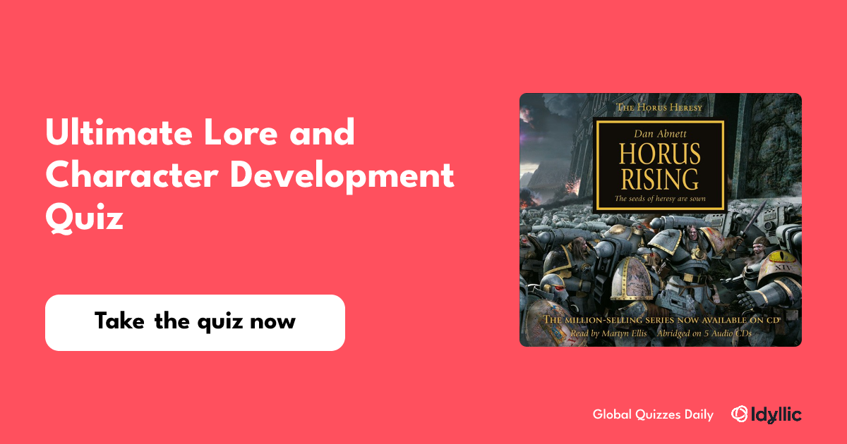 Ultimate Lore and Character Development Quiz