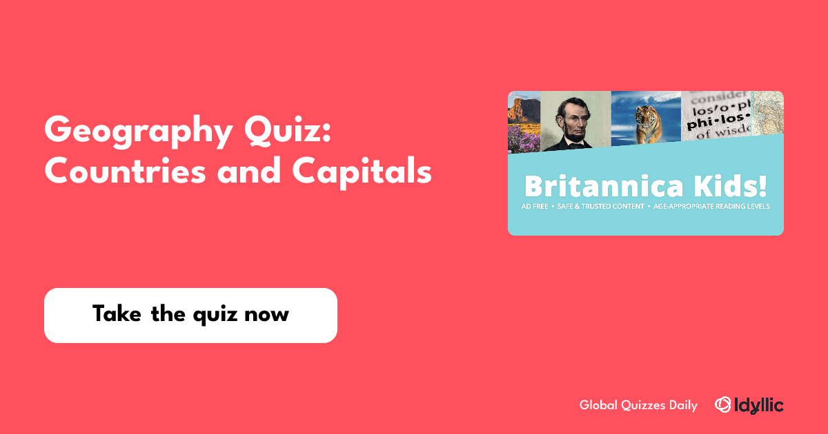 Geography Quiz: Countries and Capitals