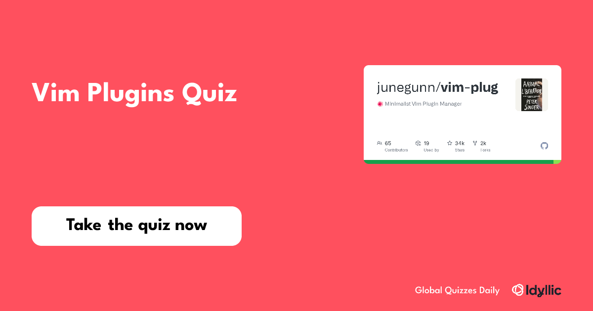 Vim Plugins Quiz