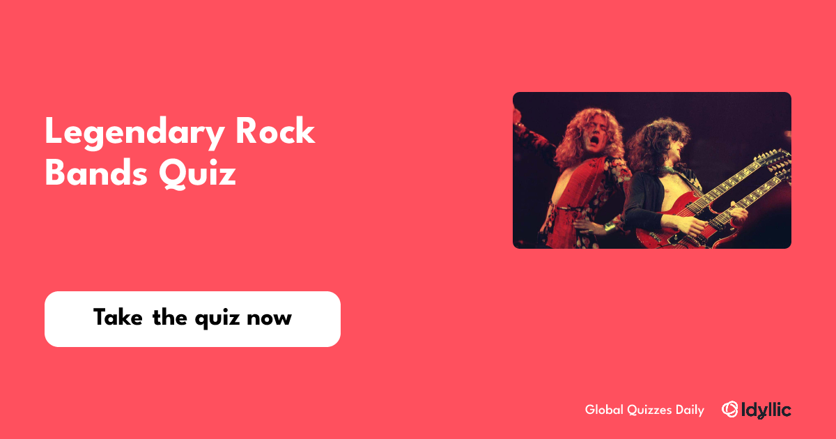 Legendary Rock Bands Quiz