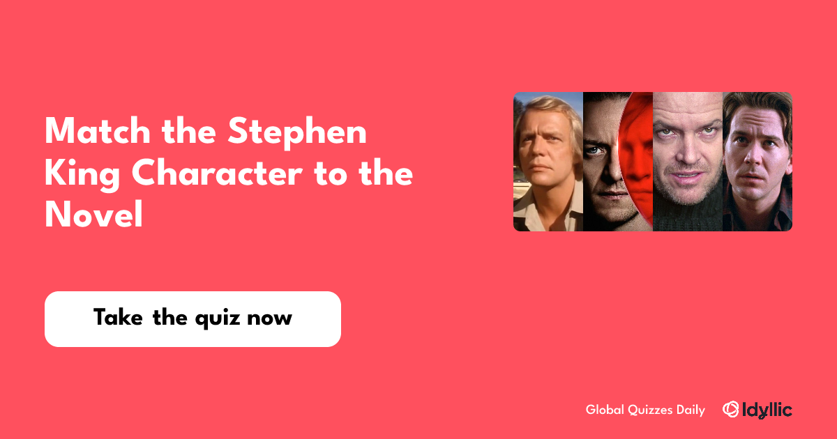 Match the Stephen King Character to the Novel