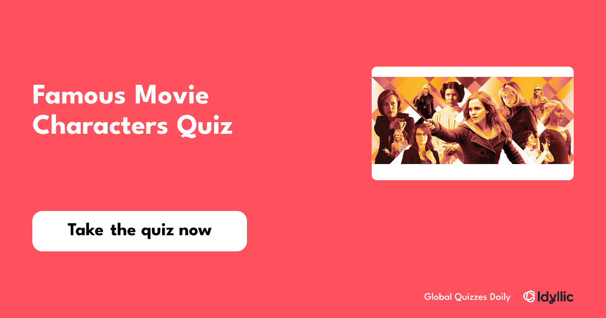Famous Movie Characters Quiz