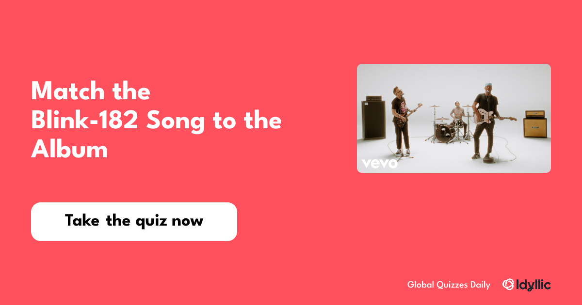 Match the Blink-182 Song to the Album
