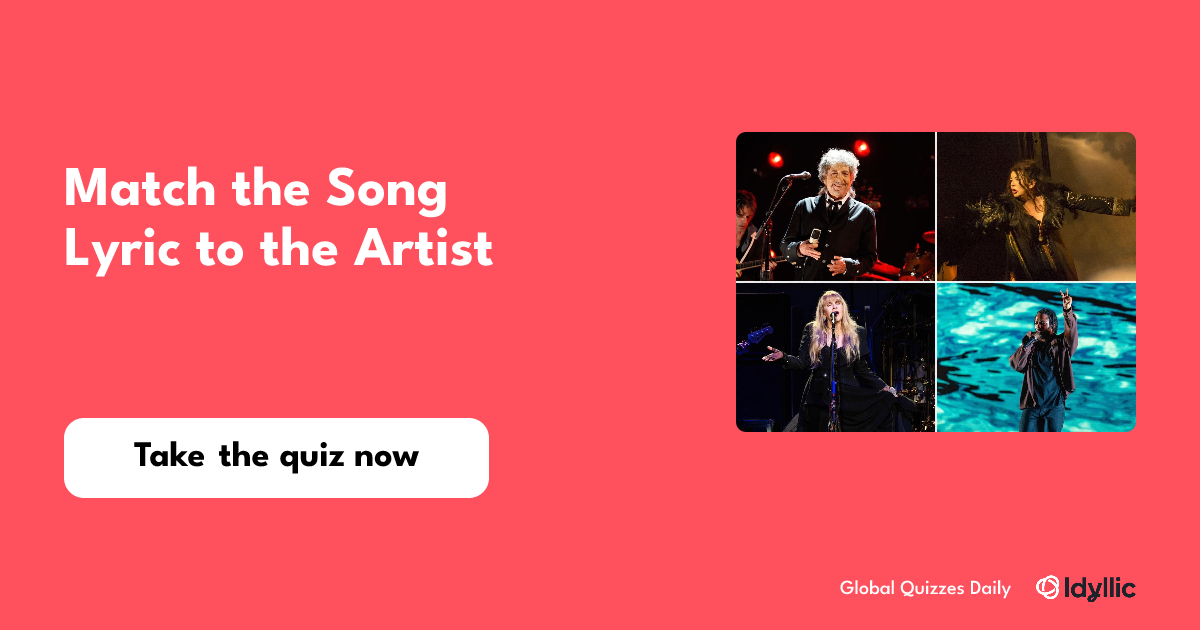 Match the Song Lyric to the Artist