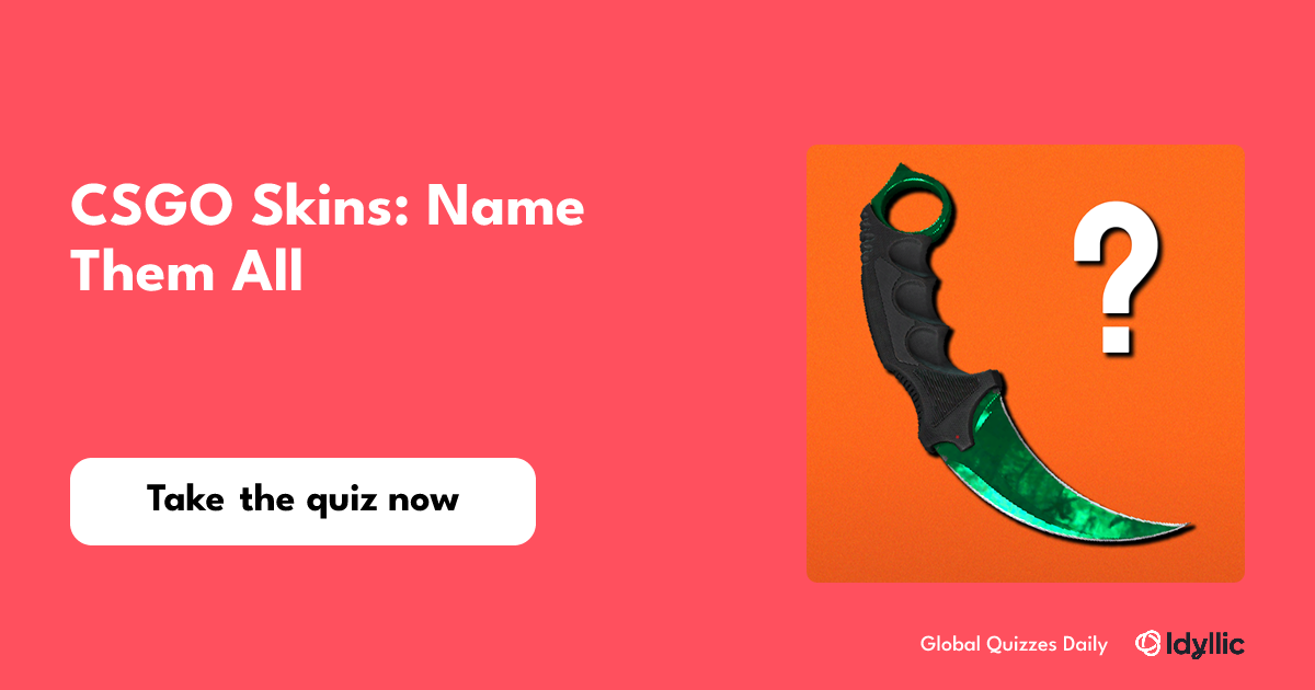 CSGO Skins: Name Them All