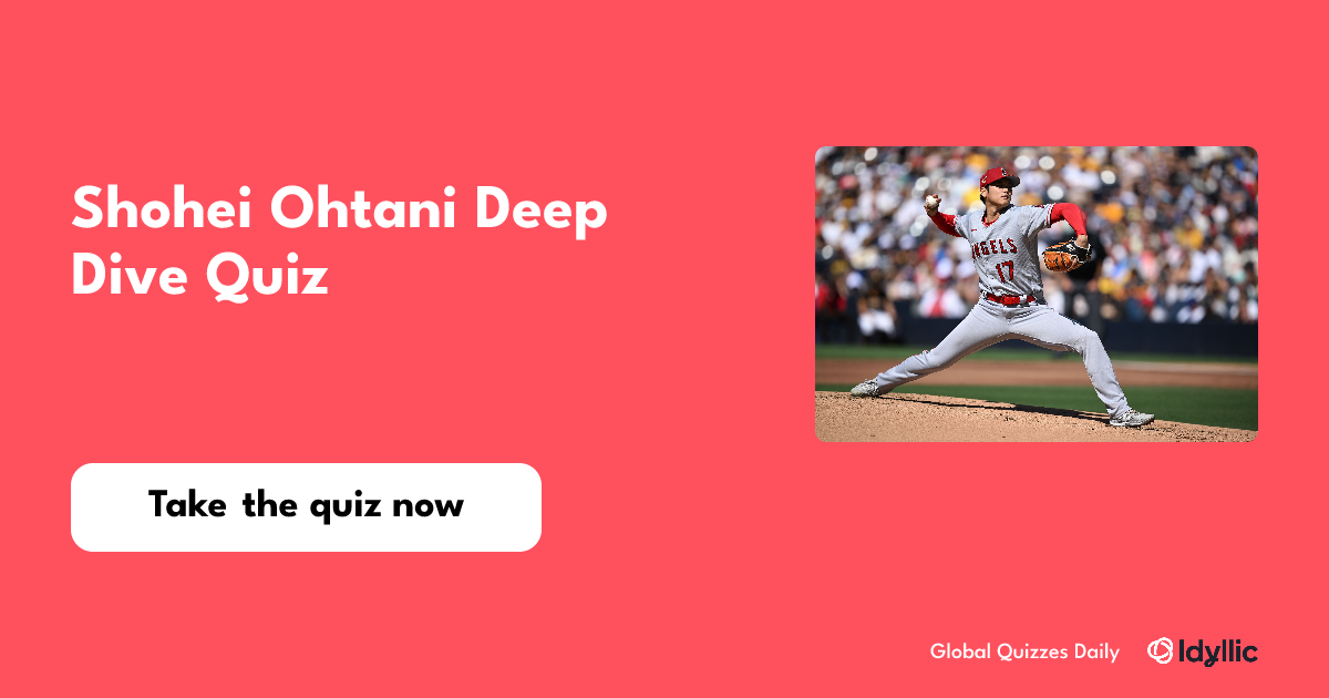 Shohei Ohtani Deep Dive Quiz