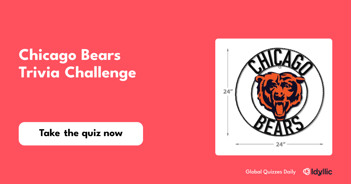 Chicago Bears Trivia Challenge