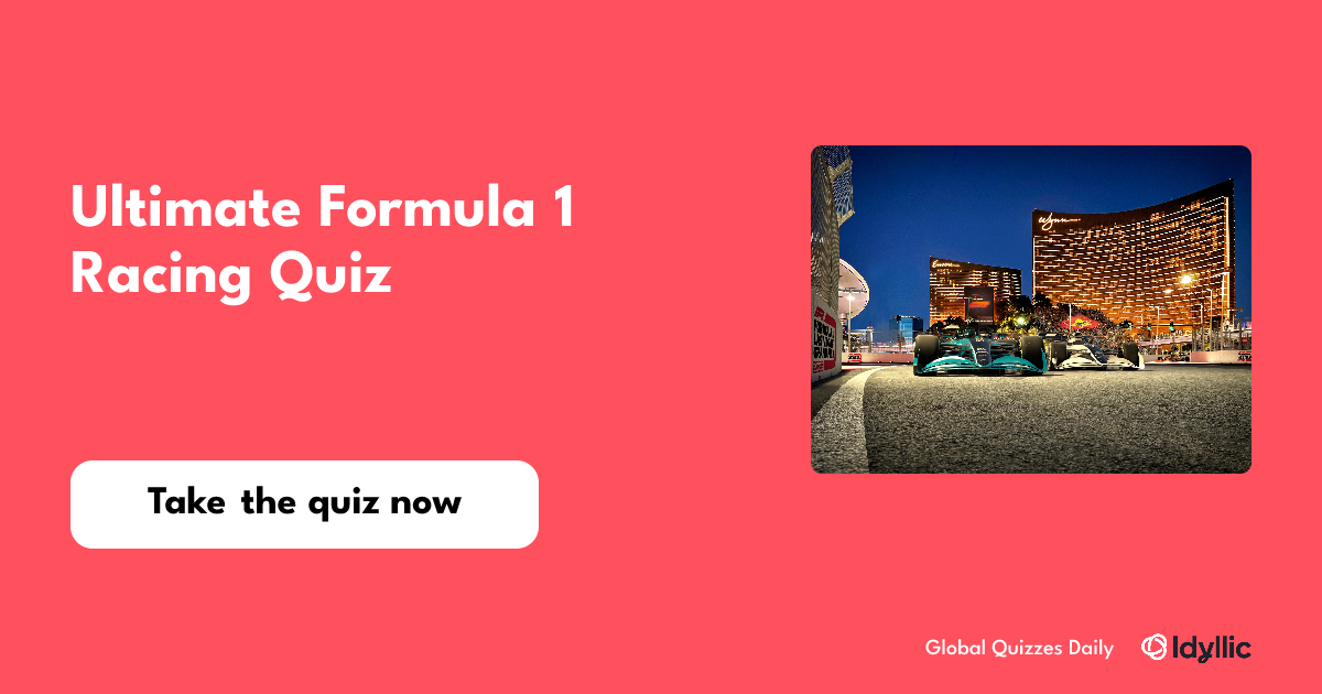 Ultimate Formula 1 Racing Quiz