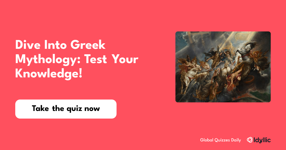 Dive Into Greek Mythology: Test Your Knowledge!