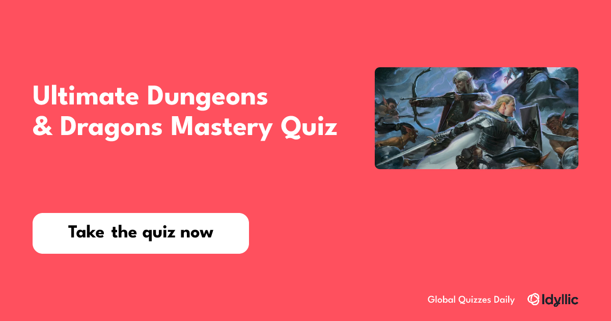 Ultimate Dungeons & Dragons Mastery Quiz