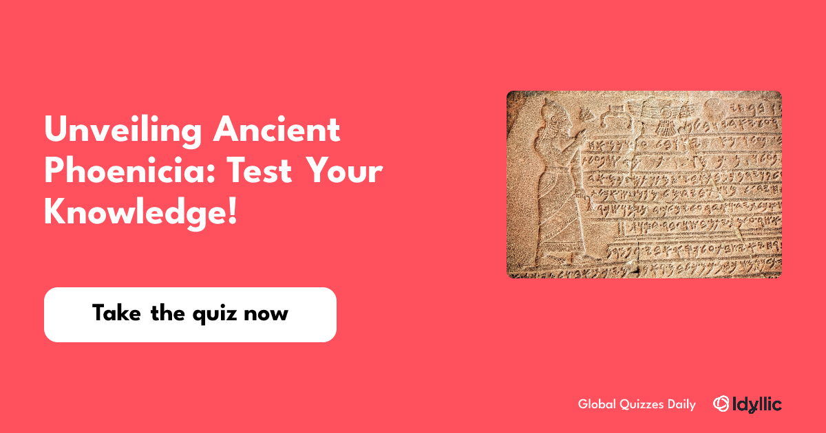 Unveiling Ancient Phoenicia: Test Your Knowledge!