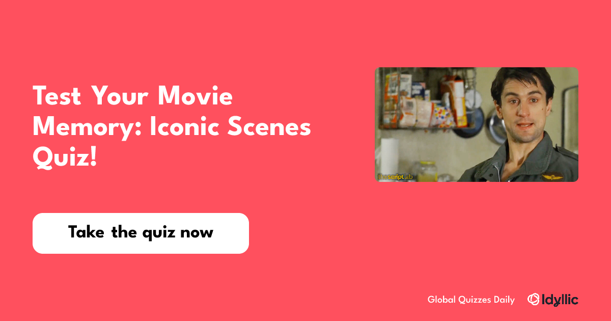 Test Your Movie Memory: Iconic Scenes Quiz!