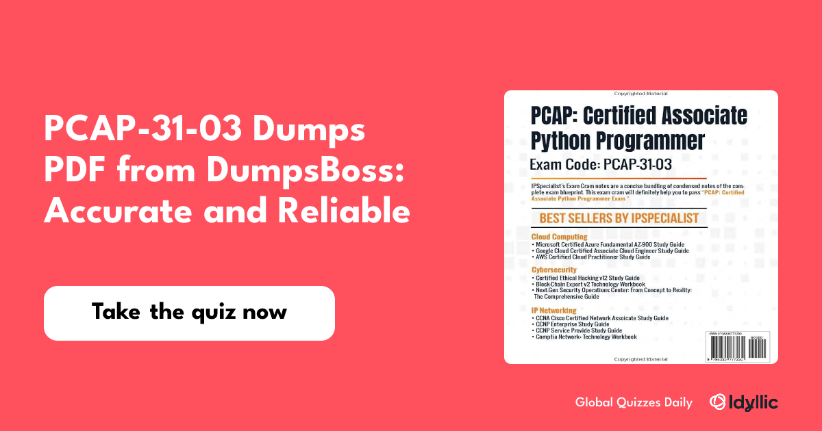 PCAP-31-03 Dumps PDF from DumpsBoss: Accurate and Reliable