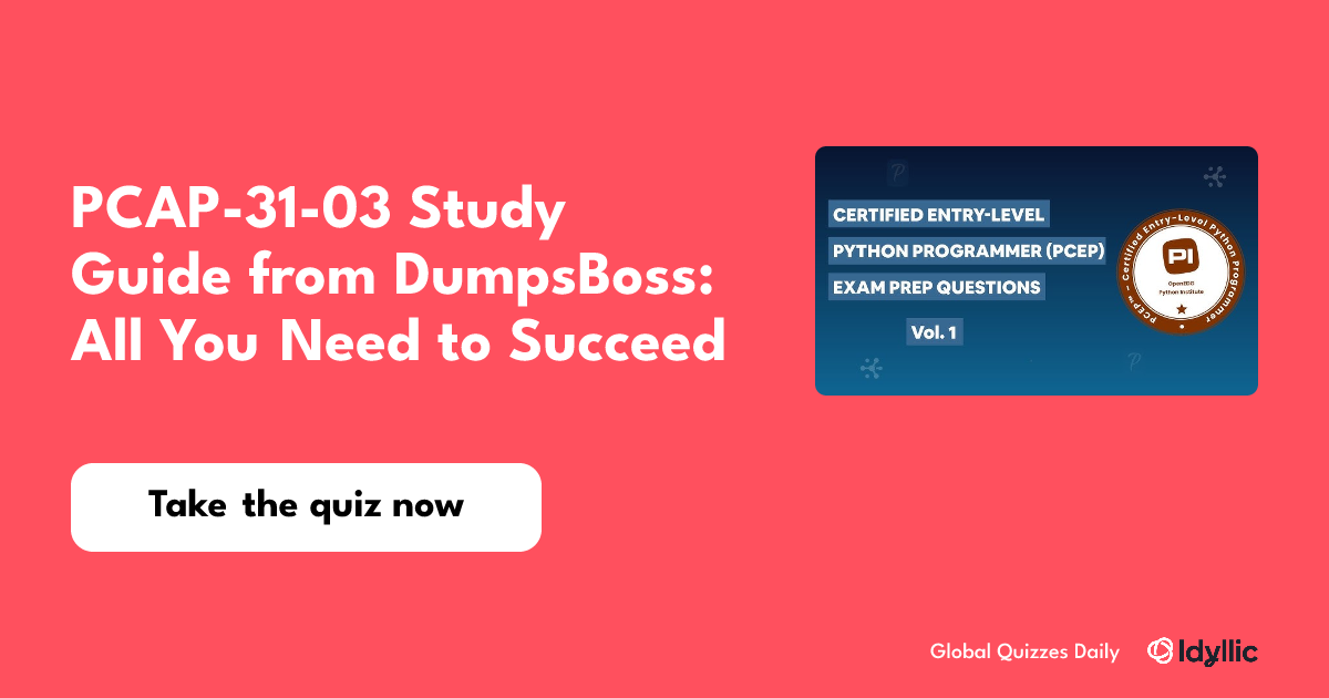 PCAP-31-03 Study Guide from DumpsBoss: All You Need to Succeed