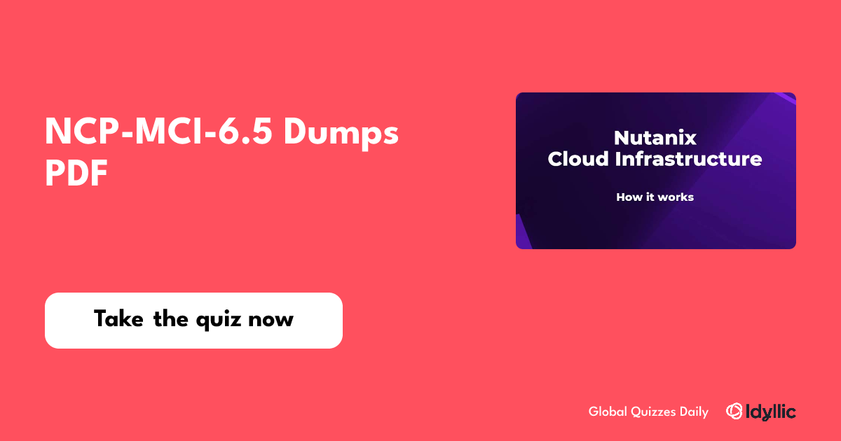 NCP-MCI-6.5 Dumps PDF