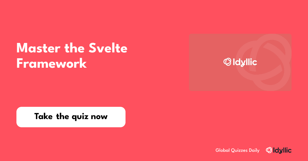 Master the Svelte Framework