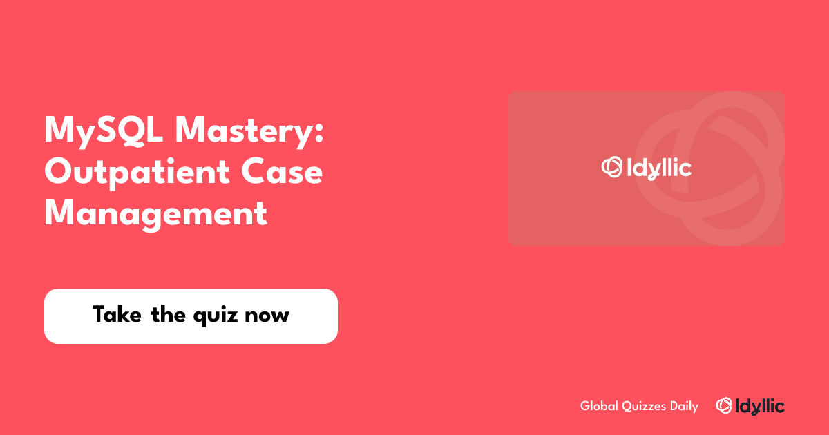 MySQL Mastery: Outpatient Case Management